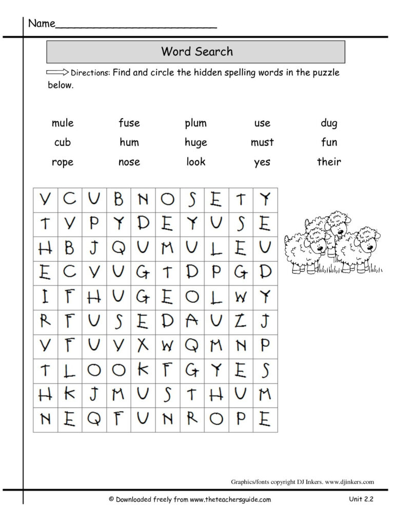 2Nd Grade Word Search Free Printable Free Printable | Printable Word Search