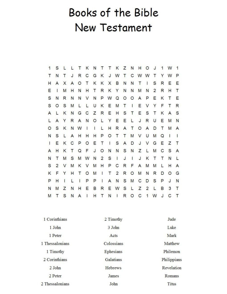 Books Of The Bible Word Search Printable Word Search Printable ...