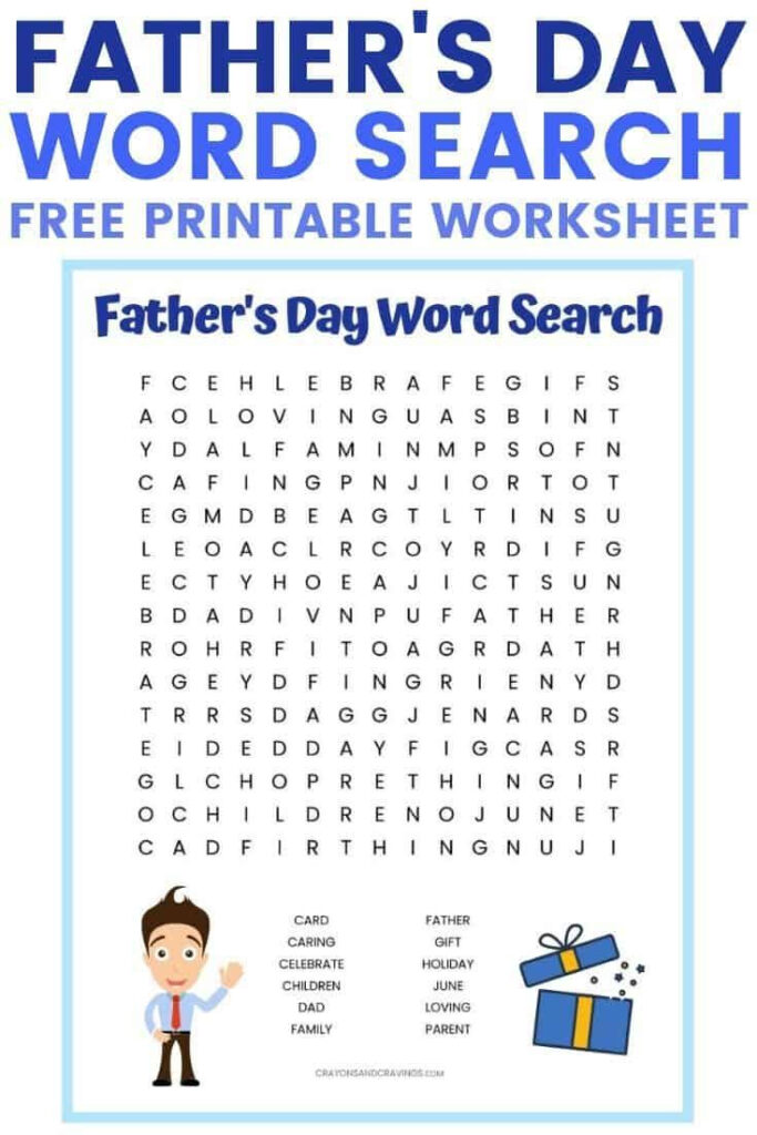 Father S Day Word Search FREE Printable Father S Day Words Father S ...