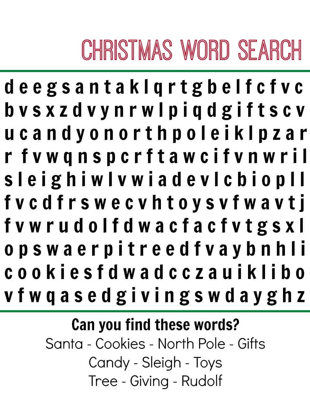 Free Word Search Printable For Students Printable Word Search
