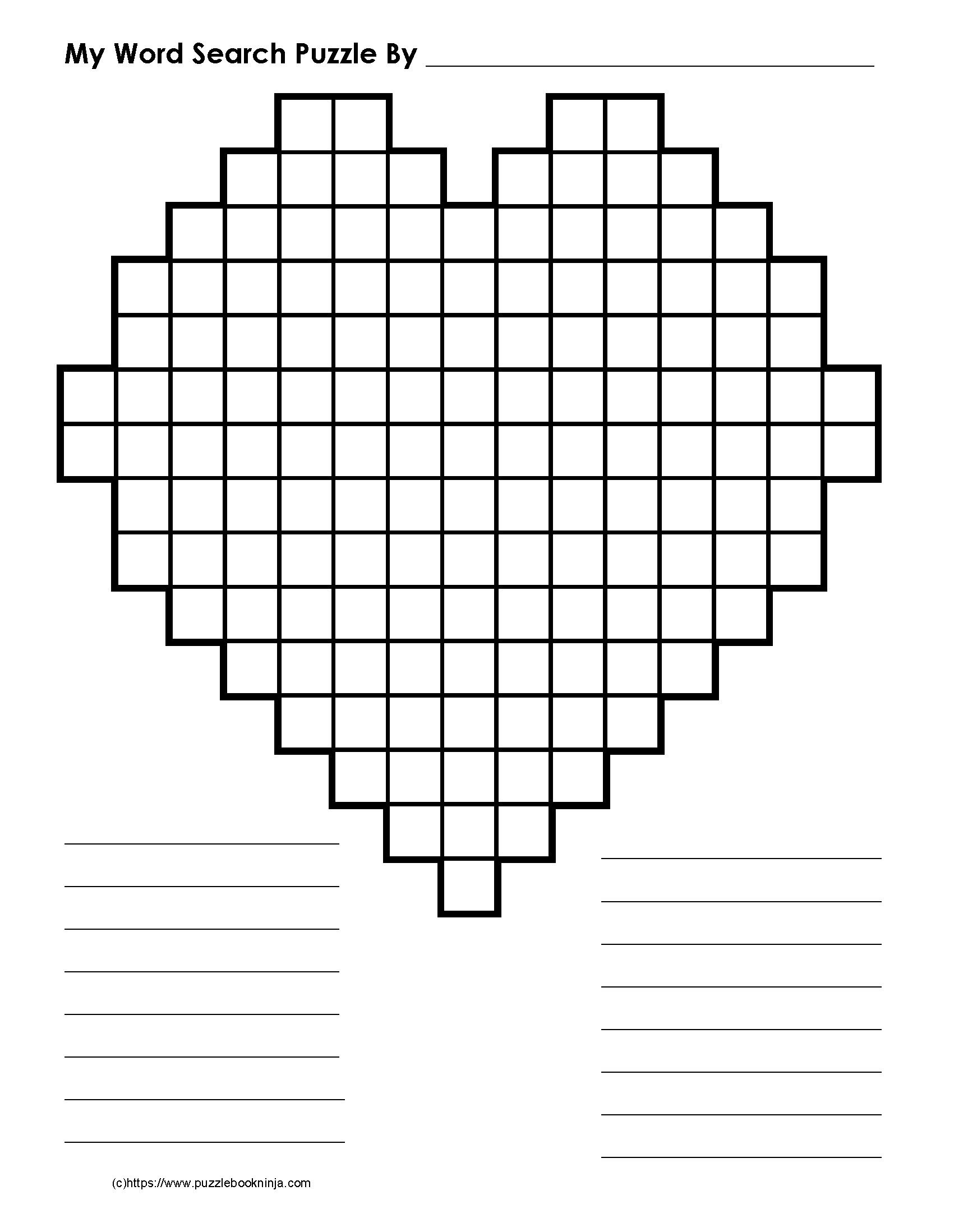 Blank Wordsearch Grid Free Printable Printable Word Search