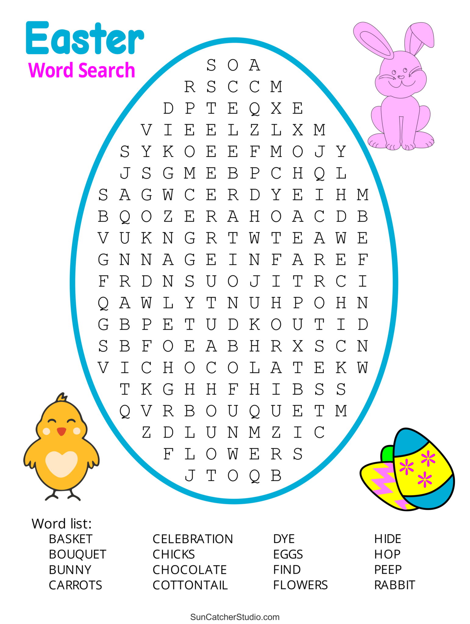 Easter Day Word Search | Printable Word Search