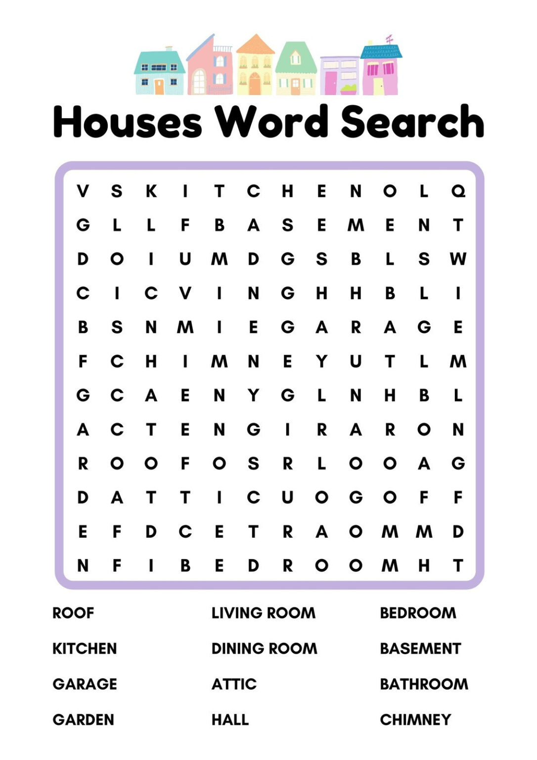 Printable Word Search Grid | Printable Word Search