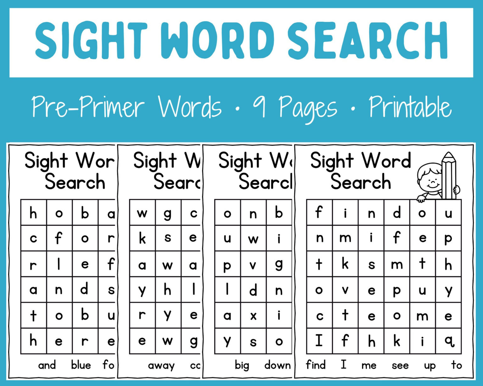 Printable Word Search Sight Words | Printable Word Search